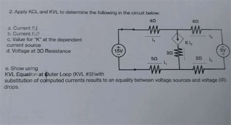 Apply KCL And KVL To Determine The StudyX
