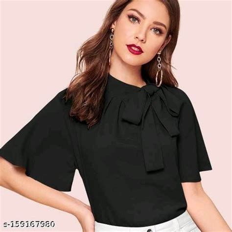 Imported Plain Girls Top Feature Breath Taking Look Comfortable