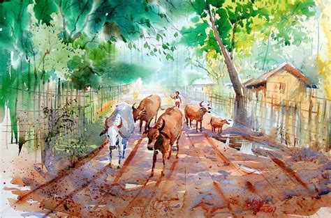 Guest Artist Telling A Story With Watercolours By Subhajit Paul