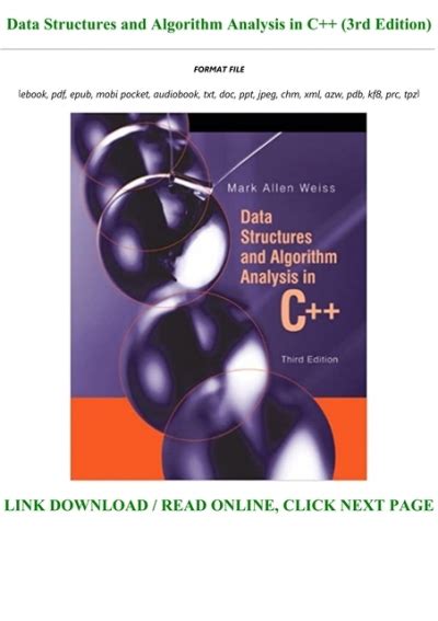 Free Download Data Structures And Algorithm Analysis In C 3rd