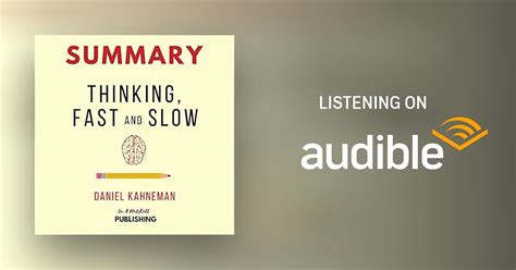 Summary Thinking Fast And Slow By Daniel Kahneman Audiobook Free