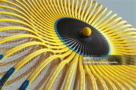 Tennis Racket Circular Pattern Foto De Stock Getty Images