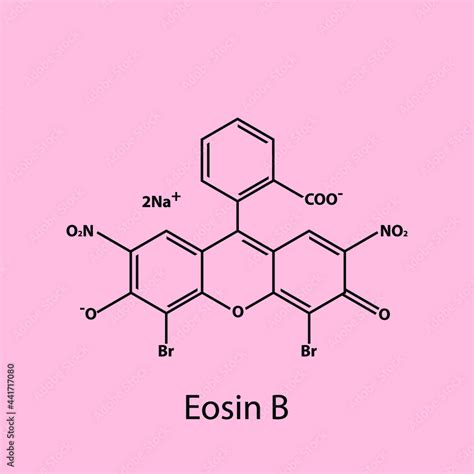 Eosin B Dye Biomolecule Molecular Formula Skeletal Molecule Structure