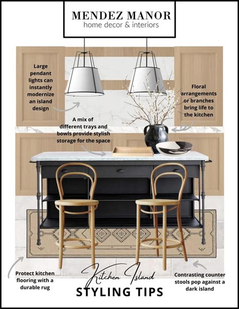 How To Style A Stand Alone Island Kitchen Island Styling Tips Mendez