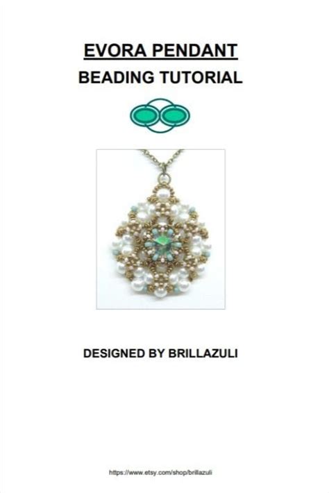 Pdf Beading Tutorial Bead Pattern Beaded Pendant Tutorial Pendant Tutorial Bead Weaving