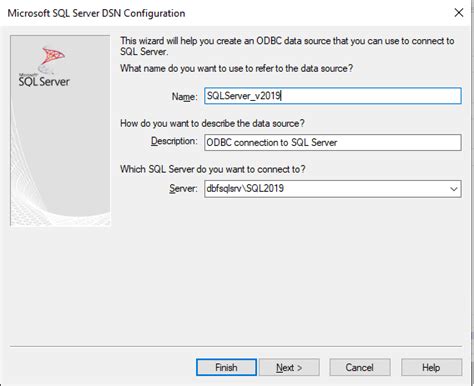 How To Configure ODBC Data Source For SQL Server