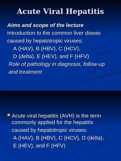Acute Viral Hepatitis Pdf Hepatitis Hepatitis B
