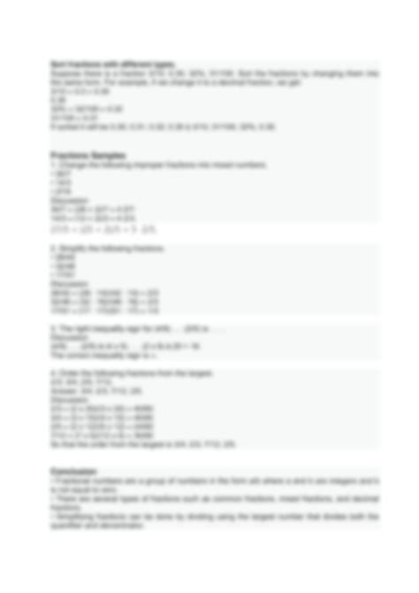 SOLUTION Understanding Fractions Definition Types Formulas Examples Studypool