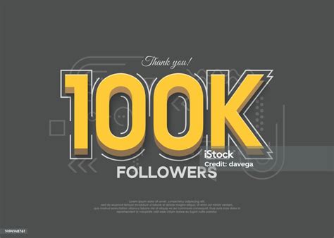 컬러 만화 테마 대단히 감사합니다 100k 추종자 인사말 포스터 배너 축하 인사말을 위한 프리미엄 벡터 3차원 형태에 대한 스톡 벡터 아트 및 기타 이미지 Istock