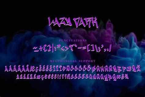 Lazy Dark Demo Font Fonts