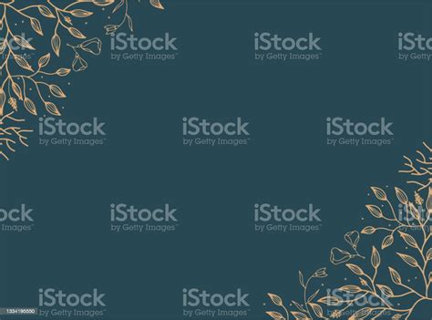 텍스트 꽃과 잎을위한 복사 공간이있는 간단한 현대 스타일의 벡터 디자인 템플릿 결혼식 초대 배경과 프레임 소셜 미디어 이야기 배경 화면 0명에 대한 스톡 벡터 아트 및 기타