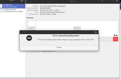 Error While Resizing The Partition Rlinuxmint