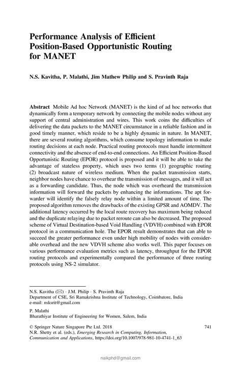 Position Based Opportunistic Routing In Manet Pdf