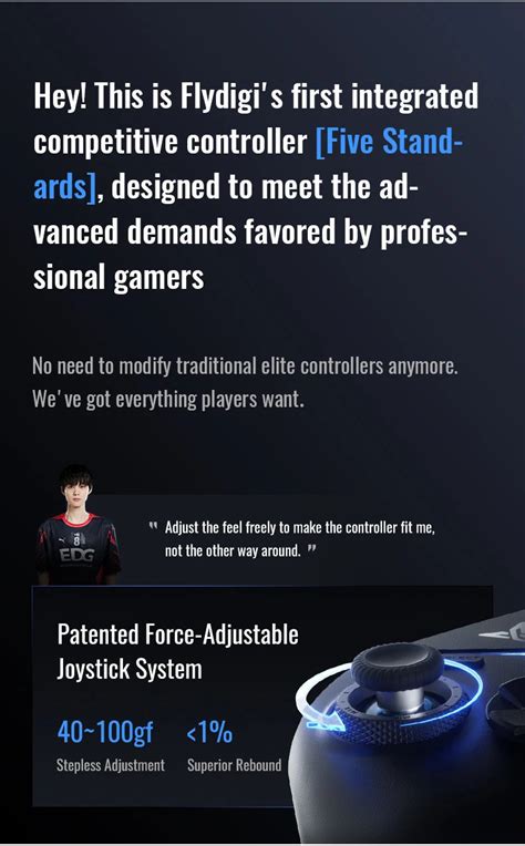 Flydigi Vader 4 Pro Athletic Elite Wireless Gaming Controller With Hall