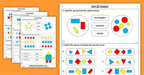 04 Sort 2d Shapes Classroom Secrets