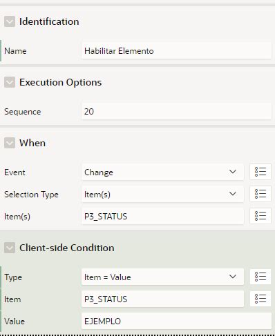 Enable Textfield In Oracle APEX