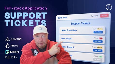 Nextjs Postgres And Error Monitoring Full Stack Support Ticketing System