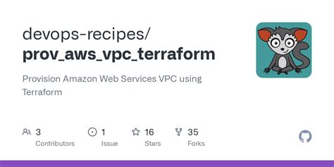 github devops recipes prov aws vpc terraform provision amazon web