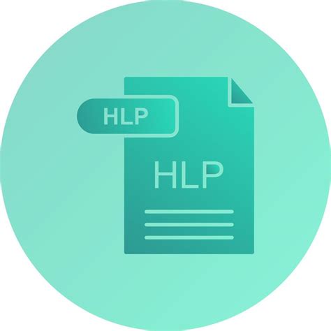 Hlp Vector Icon 21434930 Vector Art At Vecteezy