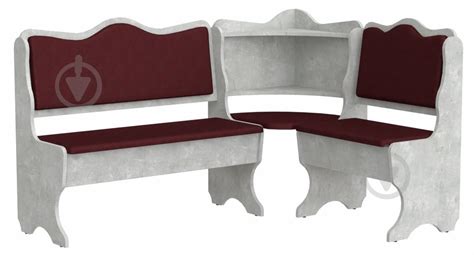 ᐉ Куточок кухонний Компаніт Дакар ательє світле бордо • Краща ціна в Києві Україні • Купити в