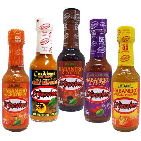El Yucateco Hot Sauce Flavour Pack Mexican Hot Sauce Collection