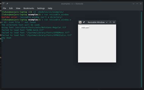 problems for all examples · issue 195 · vlang ui · github