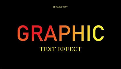 Premium Vector Graphic Simple Text Effect