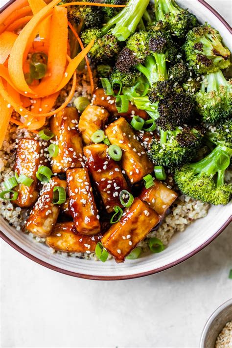 Tofu Quinoa Bowl Asian At Erminia Heavner Blog