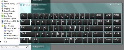 Use The On Screen Keyboard OSK To Type Keyboard Snipping Tool Computer Keyboard