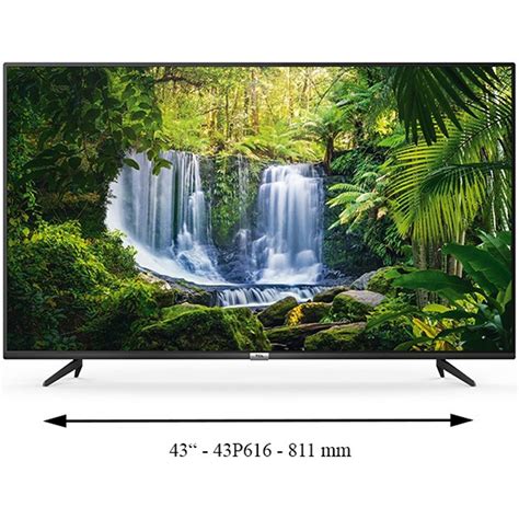 Телевизор TCL 43P616, 43" (108 см), Smart Android, 4K Ultra HD, LED ...