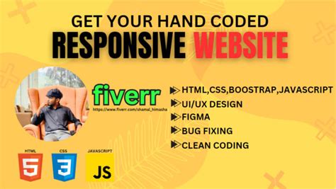 Create A Custom Website In Html And Css For You By Shamal Himasha Fiverr