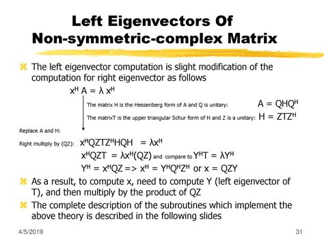 matrix eigensystem tutorial for parallel computation ppt download
