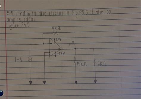 5 5 Find Io In The Circuit In Fig P5 5 If The Op Chegg Com