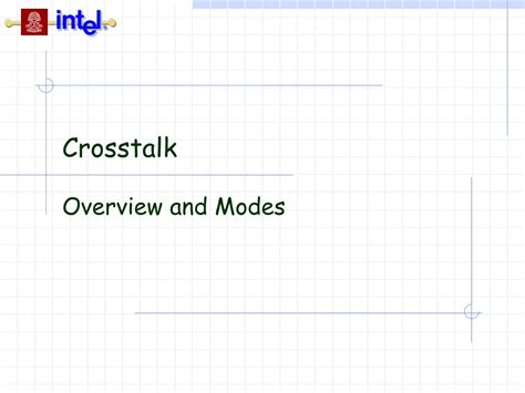 PPT Crosstalk Overview And Modes In Transmission Lines PowerPoint Presentation ID
