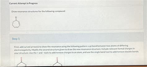 solved current attempt in progressdraw resonance structures