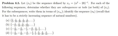 Solved Problem Let En Be The Sequence Defined By In Chegg Com
