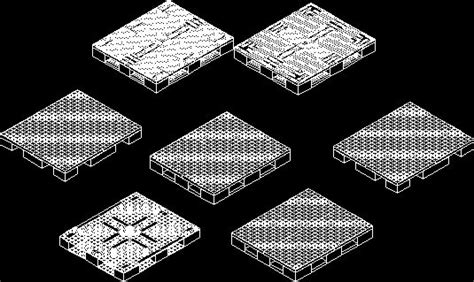 Pallets Dwg Block For Autocad
