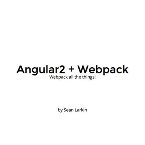 Angular2 Webpack