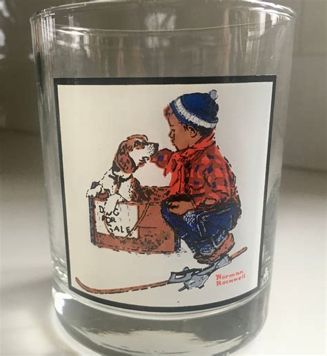 Vintage Norman Rockwell Glasses Set Of 4 1979 Arbys Pepsi Winter