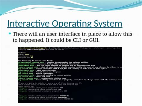 Types Of Operating System An Overview Of The Topicspptx