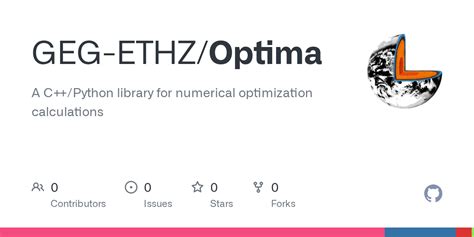 Github Geg Ethzoptima A Cpython Library For Numerical