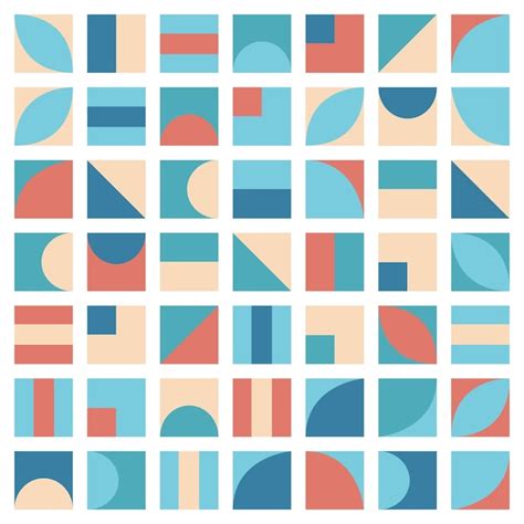 Premium Vector Abstract Square Geometric Pattern Modern Colorful Background