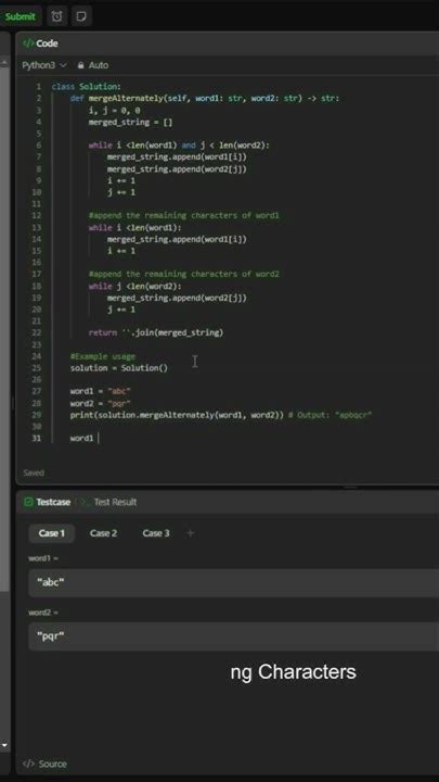 Easy And Fast Way To Solve Merge Strings Alternately Leetcode Programming Codingskills Youtube