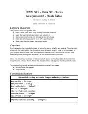 Building A Static Hash Table For Efficient Data Retrieval Course Hero
