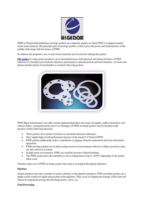 PPT Pvdf Sheet Ptfe Seals Ptfe Washer At Hongdaptfe Com PowerPoint Presentation ID