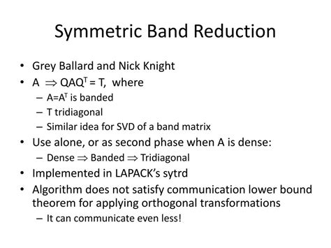 Ppt Introduction To Communication Avoiding Algorithms Powerpoint Presentation Id2094415