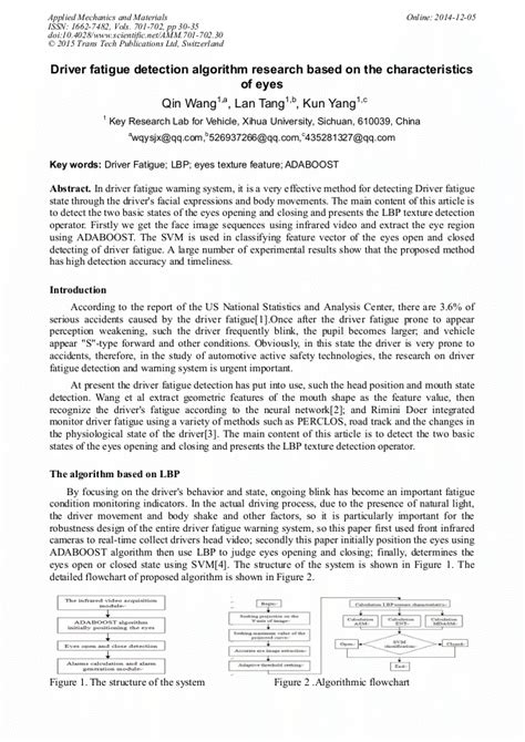 Driver Fatigue Detection Algorithm Research Based On The