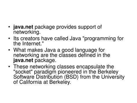 PPT Java Networking PowerPoint Presentation Free Download ID 7042793
