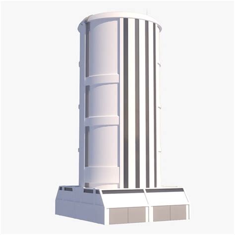 산업용 건물 02 로우 폴리 저장 타워 사일로 3d 모델 Turbosquid 2182504