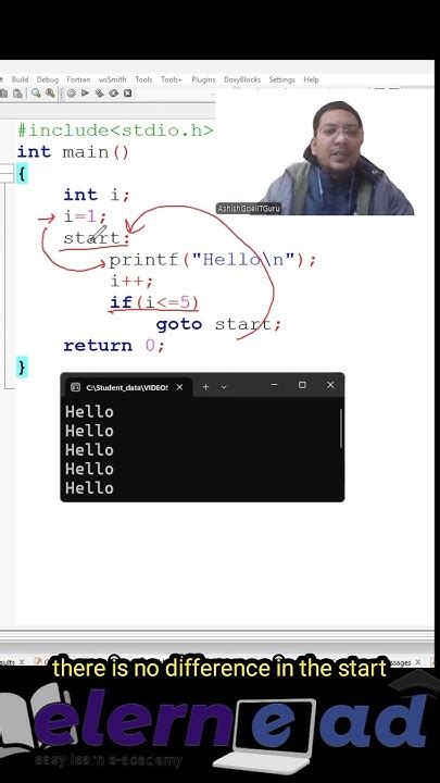 Goto Statement In C Language Coding Coding Bca Computerlanguage